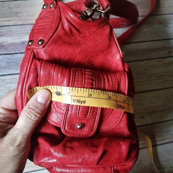 Junior Drake | Bags | Junior Drake Red Leather Satchel | Poshmark